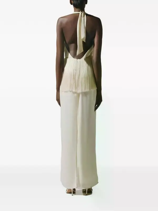 BAOBAB Paloma Maxi Dress With Fringe Detail