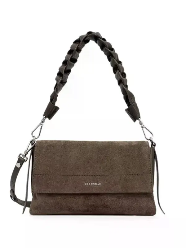COCCINELLE Small Boheme Braided-handle Shoulder Bag - Brown