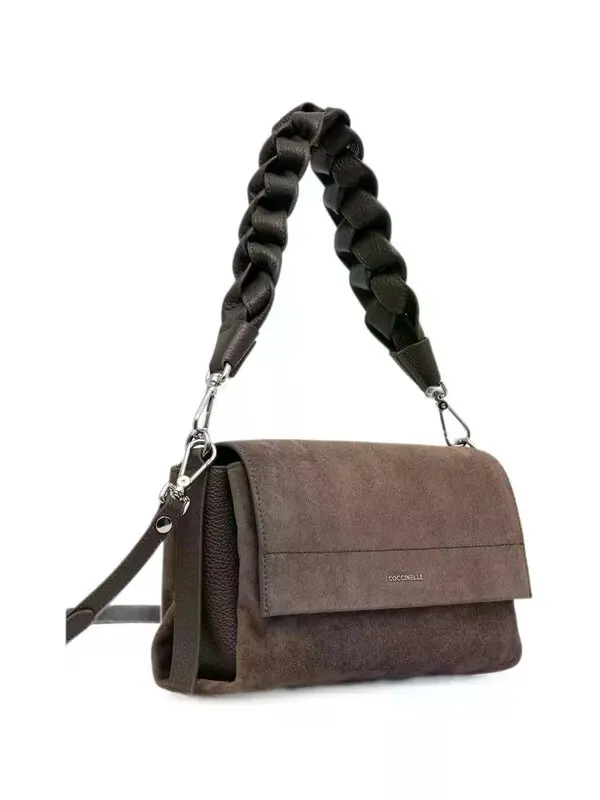 COCCINELLE Small Boheme Braided-handle Shoulder Bag - Brown
