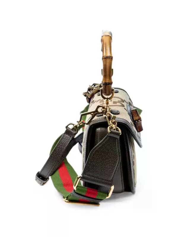 Gucci 1947 Bamboo Flap Tote Bag