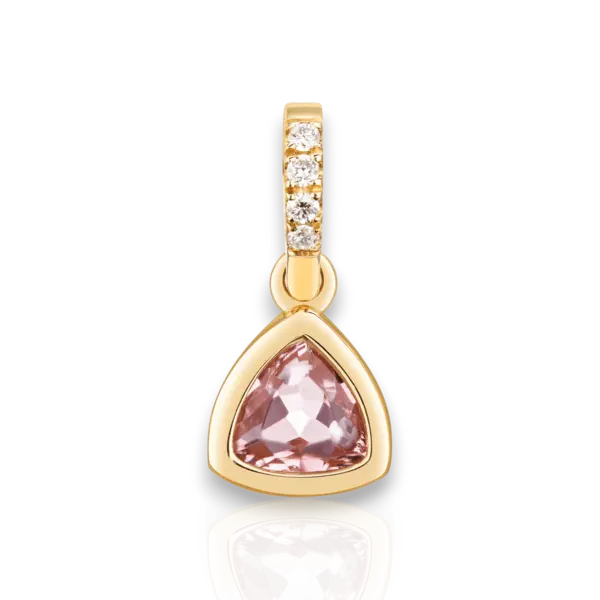 HILLARY ALEXANDRIA Maxi Tourmaline Charm - Pink