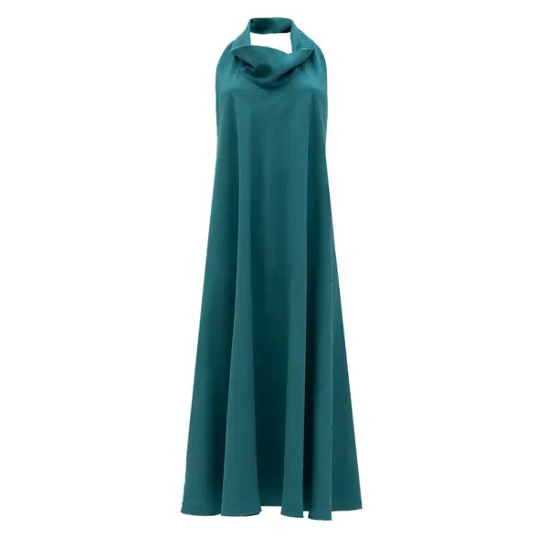 BIANCA POPP Bareback Dress In Ocean Rayon - Green