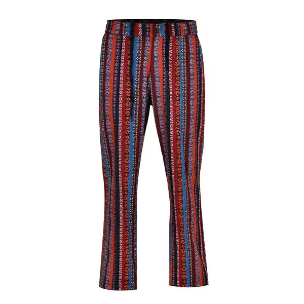 DAVID WEJ Dareski Tribal Print Drawstring Trousers Multi - Orange