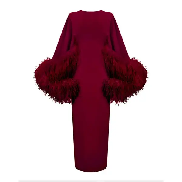 SANCTUMUM Deva Dress In Pauillac - Red