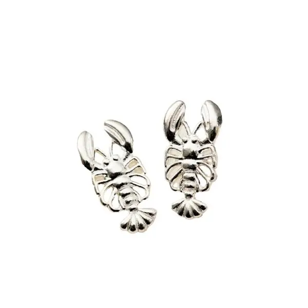 POSH TOTTY DESIGNS Sterling Lobster Stud Earrings - Silver