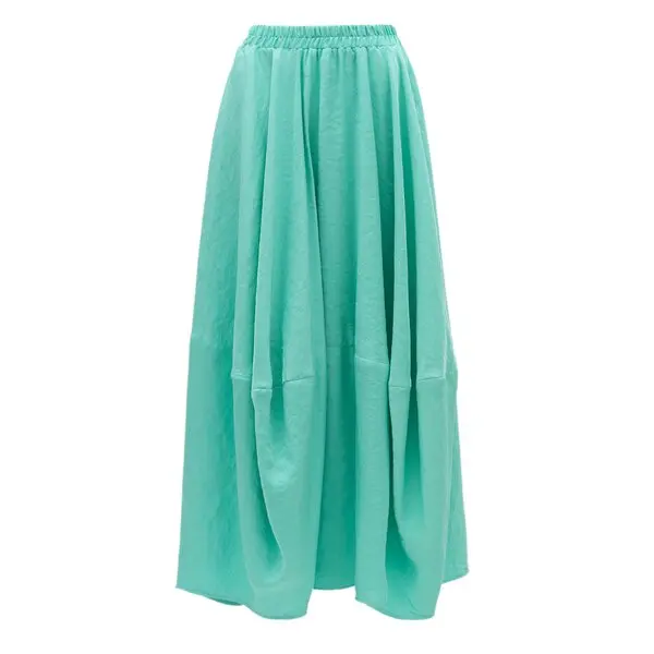 BIANCA POPP Imperial Skirt In Aqua Rayon - Green
