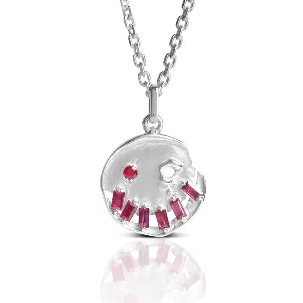 KASUN LONDON Silver / Red / Pink Smile! July Silver - Silver/red/pink