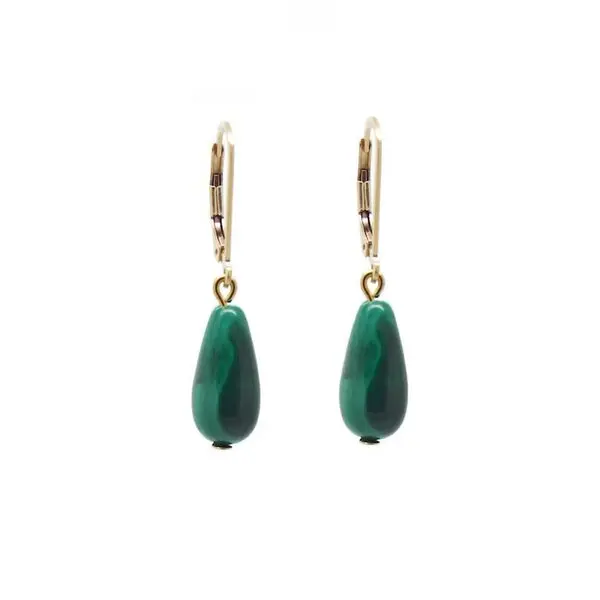SALOME Penelope ‘girl With A Malachite’ Earrings - Green