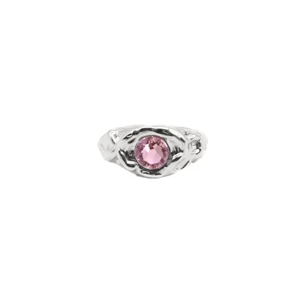 CASA CALA Pink / Silver Cala Lila-silver Ring - Pink/silver