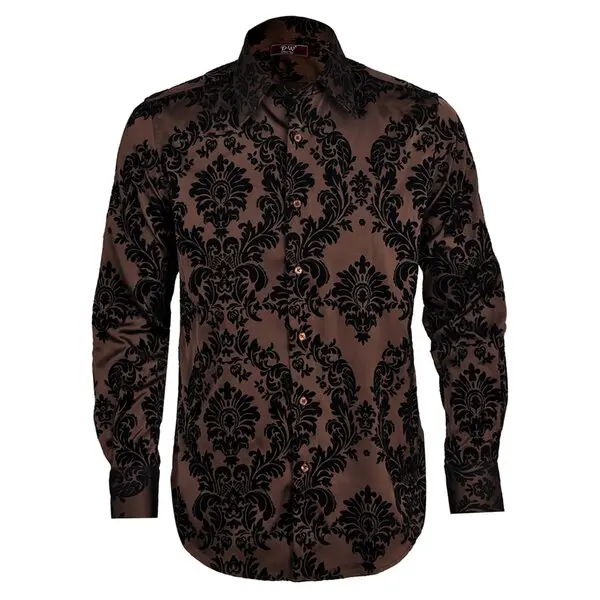 DAVID WEJ Kensington Floral Shirt - Brown
