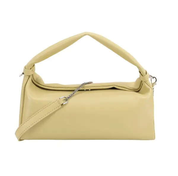Paul Costelloe Molly Leather Bag Shadow Green - Yellow