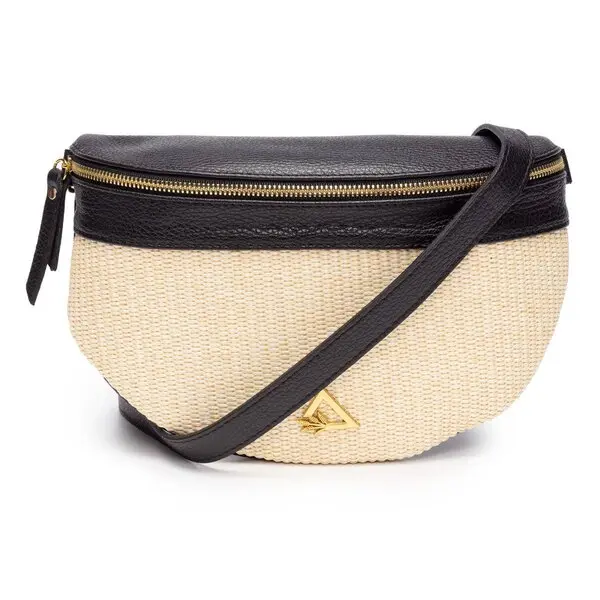 HAY LIFE Neutrals X Elie Beaumont Oversized Sling Bag - Black