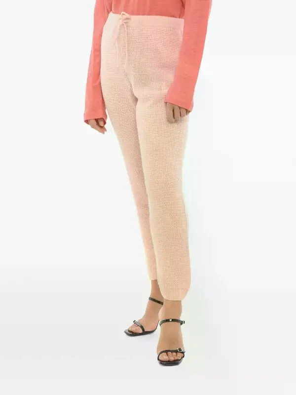 American Vintage Elasticated-waistband Knitted Trousers - Pink