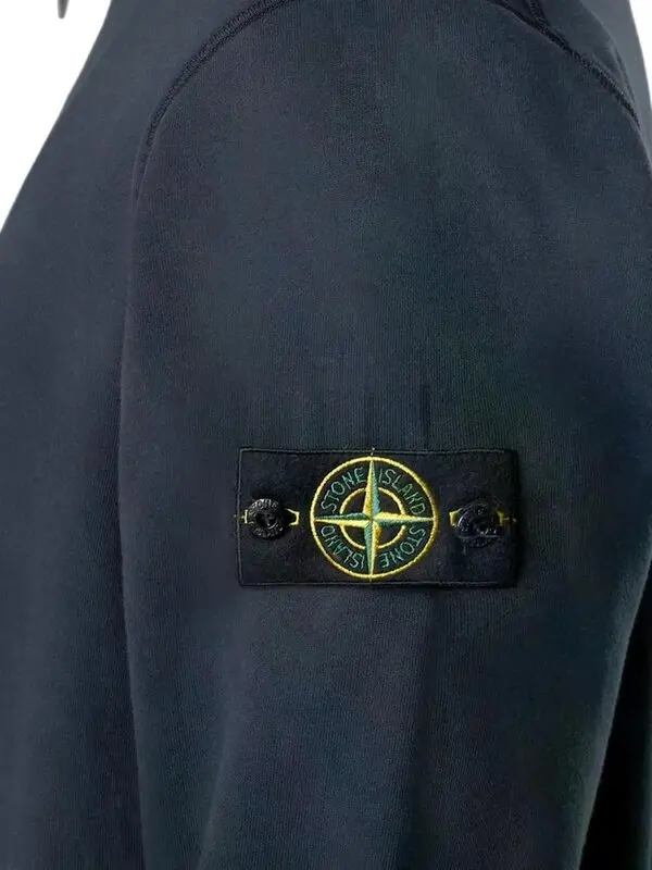 Stone Island Logo-patch Half-zip Sweater