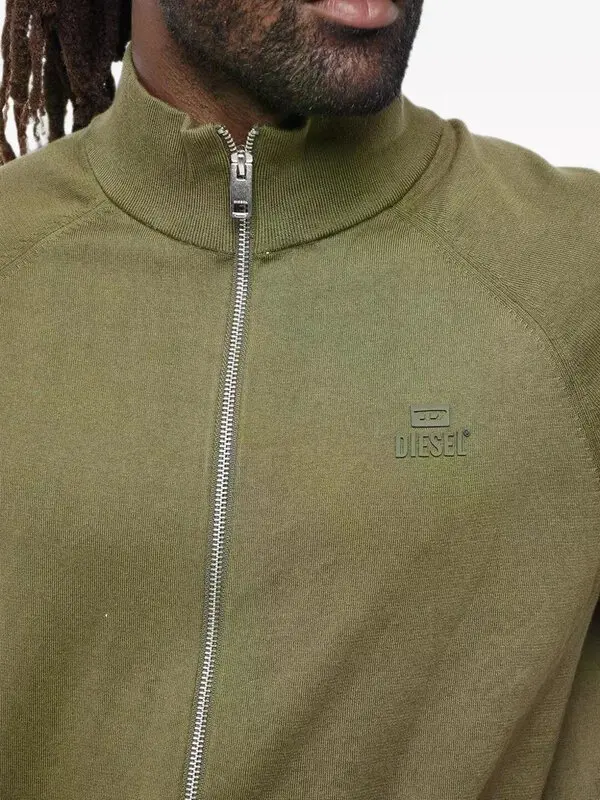DIESEL® Long-sleeve Zip-fastening Cardigan