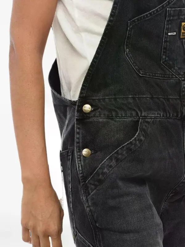 WASHINGTON DEE-CEE Distressed Denim Jumpsuit