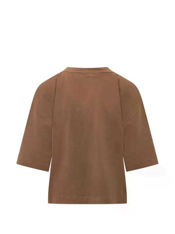 Brunello Cucinelli Embellished Pocket T-shirt - Brown