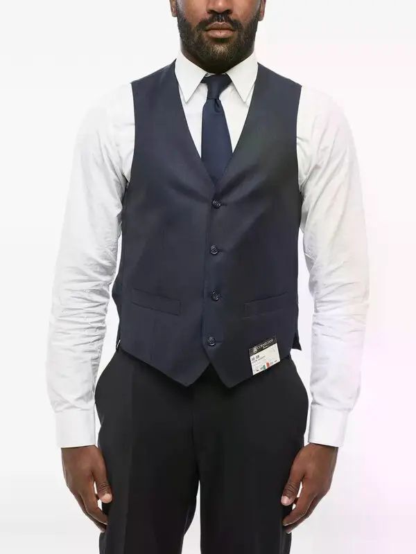 Corneliani V-neck Waistcoat - Blue