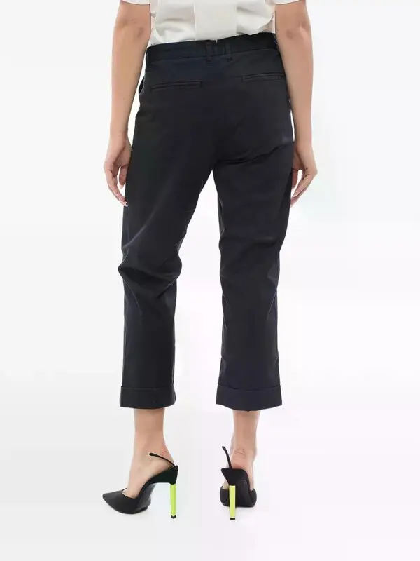 Woolrich Cuffed-hem Cropped Trousers