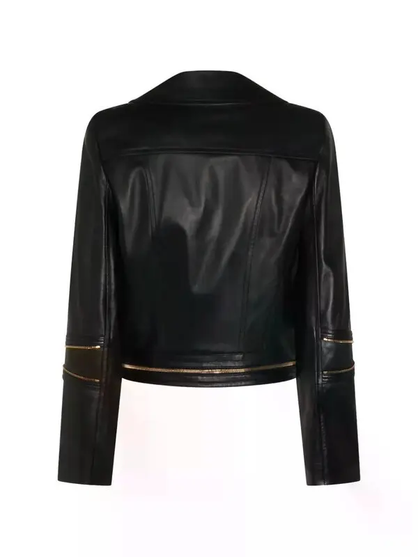 Elisabetta Franchi Zip-detail Leather Jacket