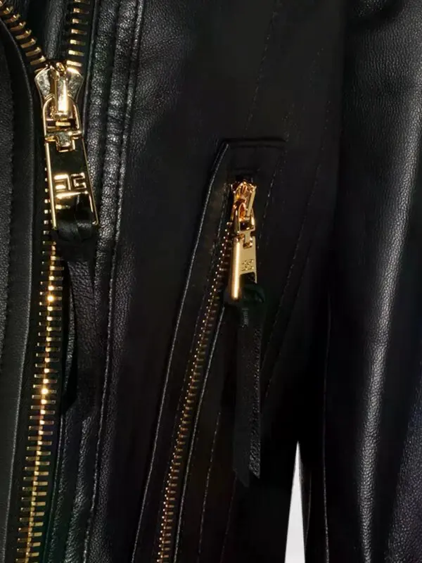 Elisabetta Franchi Zip-detail Leather Jacket