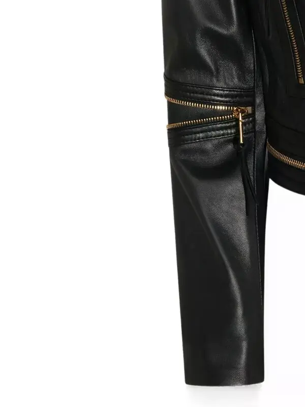 Elisabetta Franchi Zip-detail Leather Jacket
