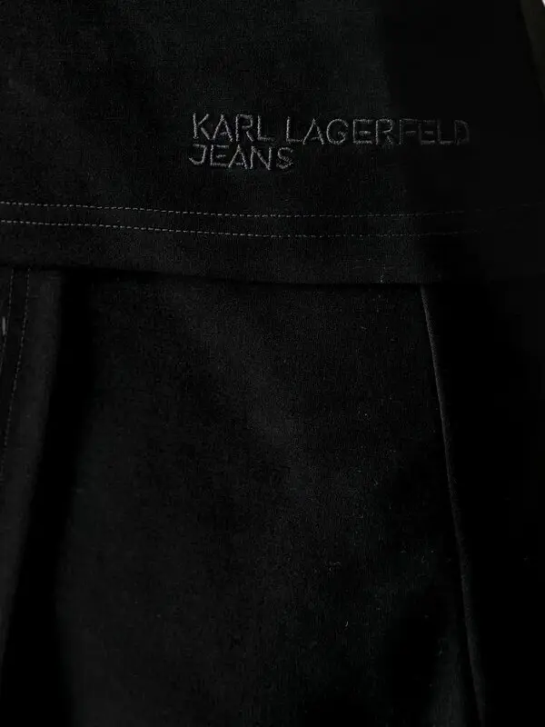 Karl Lagerfeld Logo-waistband Wrap Mini Skirt