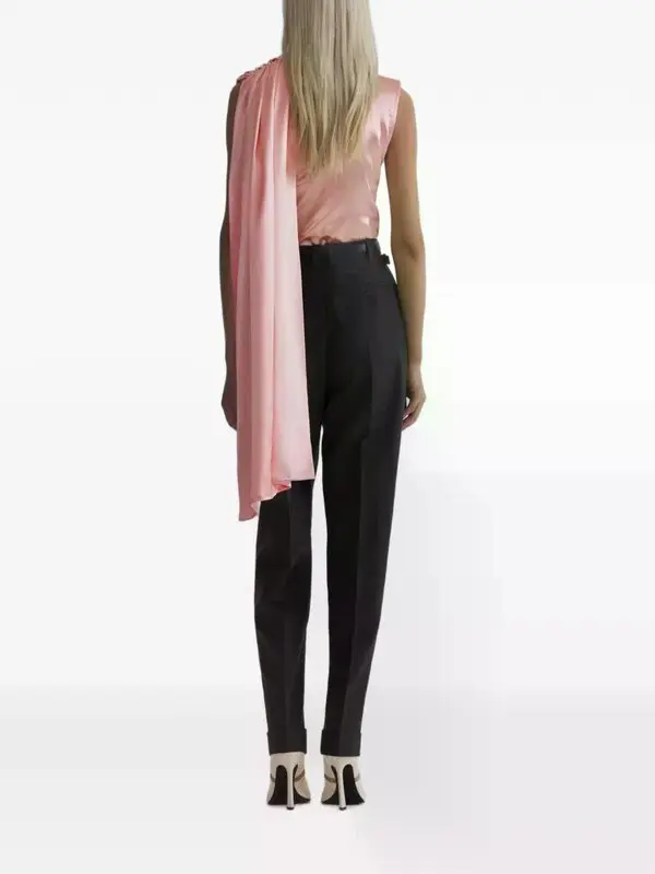 MUGLER Scarf Sleeveless Top