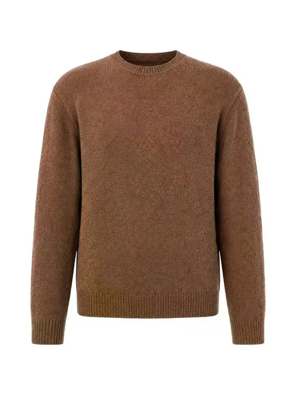 ROBERTO COLLINA Crew-neck Knitted Sweater - Brown