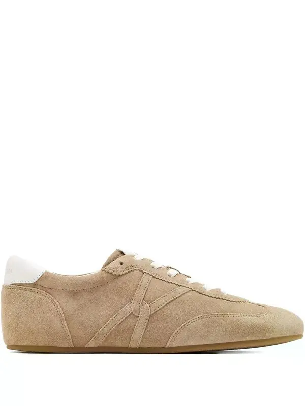 Veronica Beard Riviera Suede Running-inspired Sneakers - Neutrals