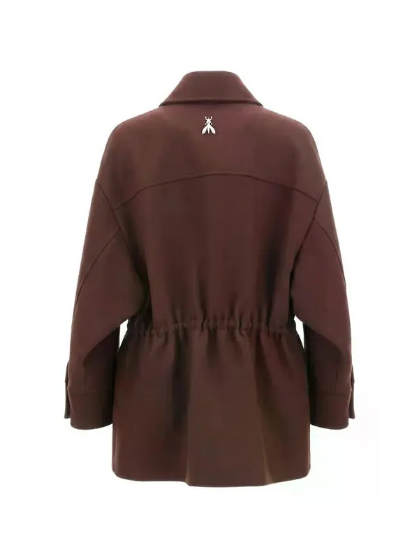 Patrizia Pepe Drawstring Long-sleeve Coat