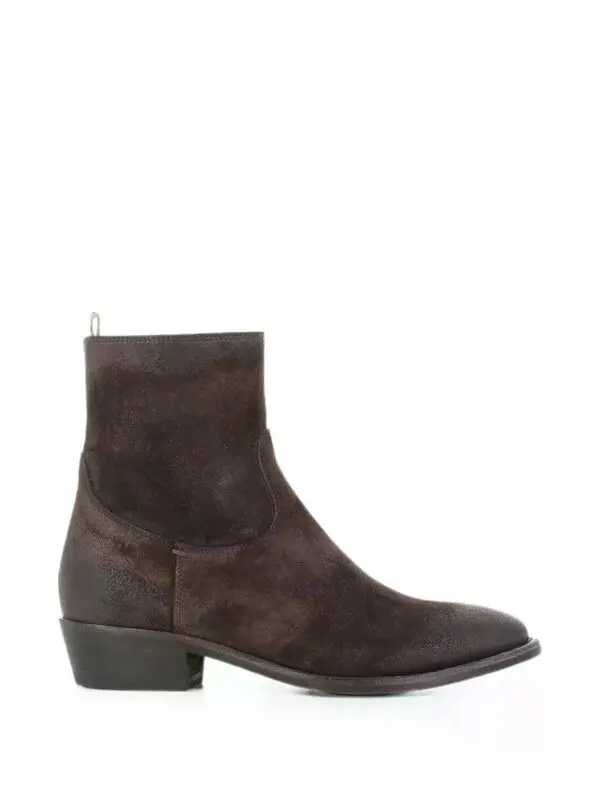 Officine Creative Suede Ankle Boots - Brown