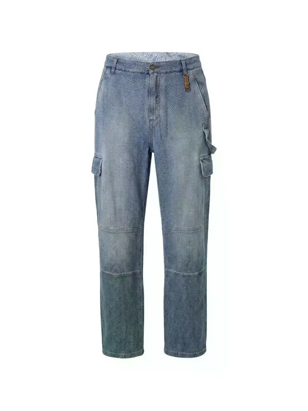 Ermanno Scervino Jacquard-pattern Cargo Jeans