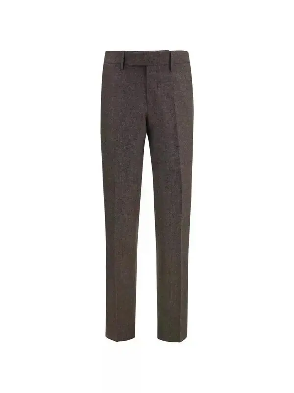 LARDINI Straight-leg Tailored Trousers - Brown
