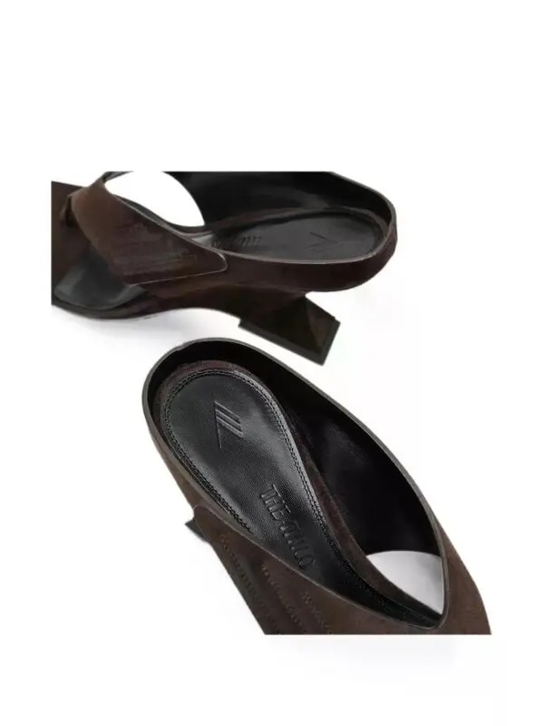 Attico Cheope Suede Wedge Sandals