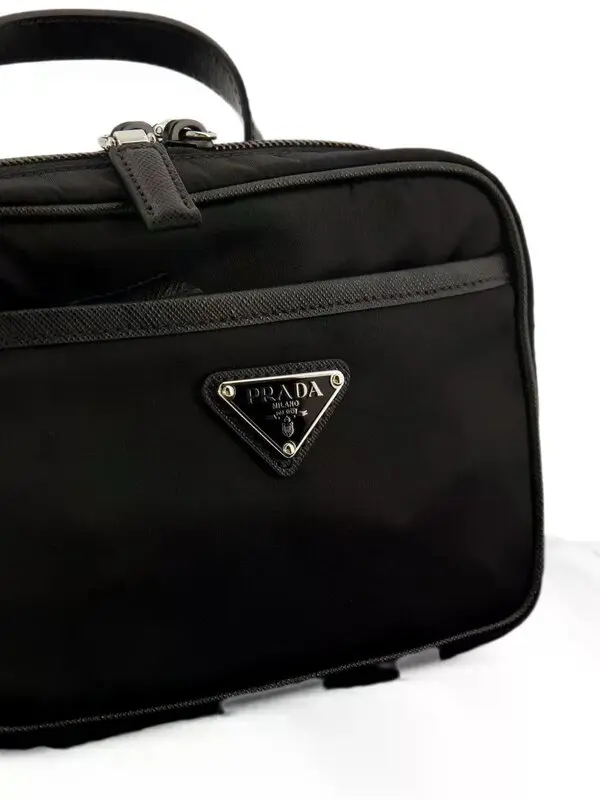 Prada Re-nylon Leather Messenger Bag