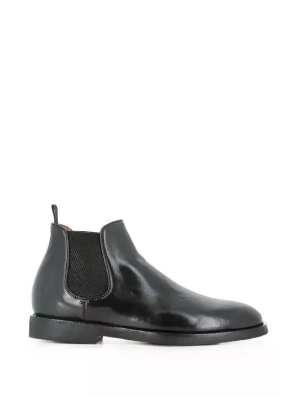 Officine Creative Leather Chelsea Boots - Black