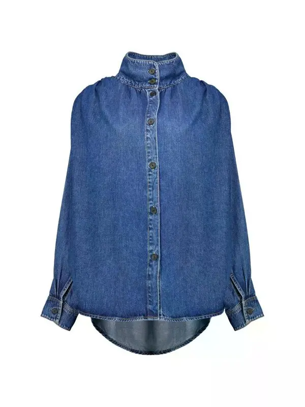 IRO PARIS Julie High-neck Button-up Shirt