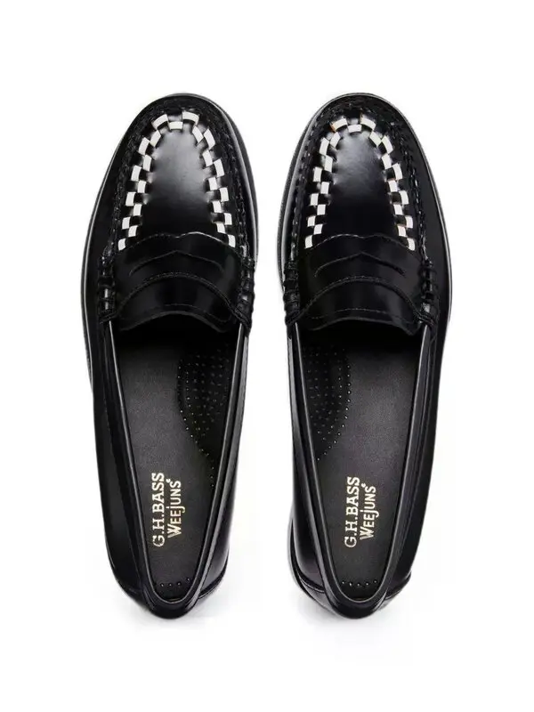 G.H.BASS Weejuns Penny Leather Weave Loafers