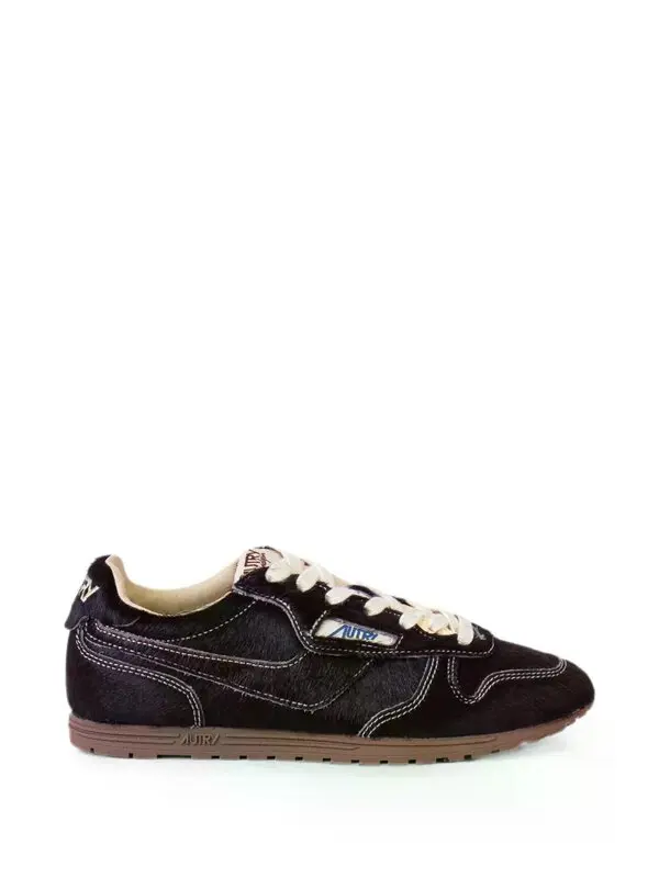 AUTRY Windspin Pony-hair Sneakers - Black