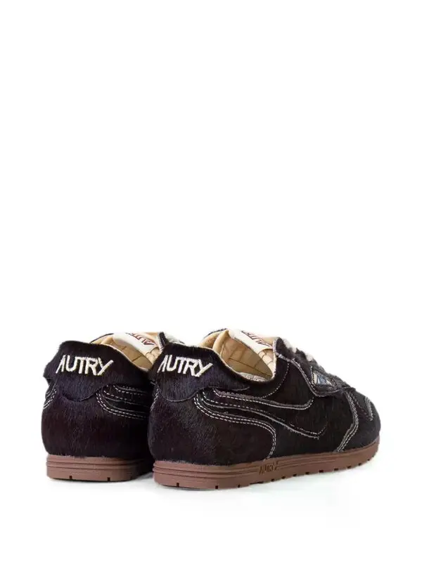 AUTRY Windspin Pony-hair Sneakers - Black