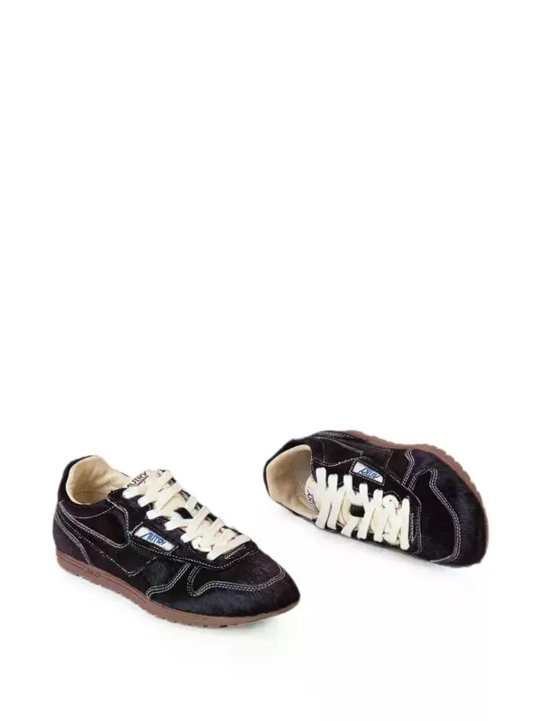 AUTRY Windspin Pony-hair Sneakers - Black