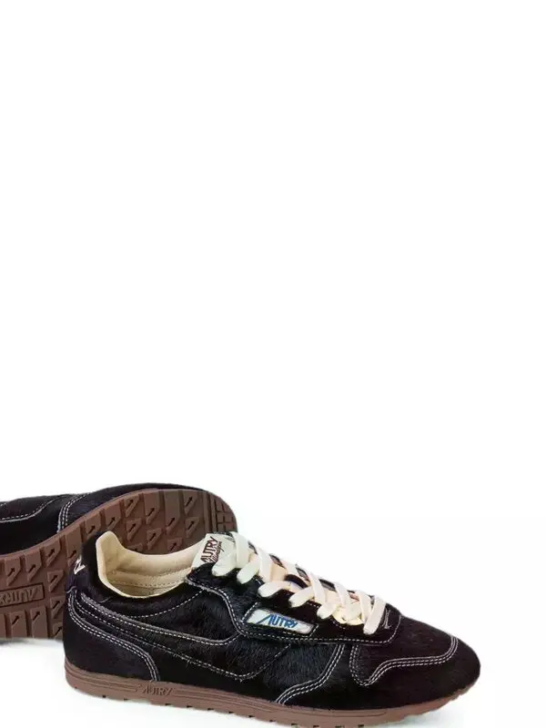 AUTRY Windspin Pony-hair Sneakers - Black