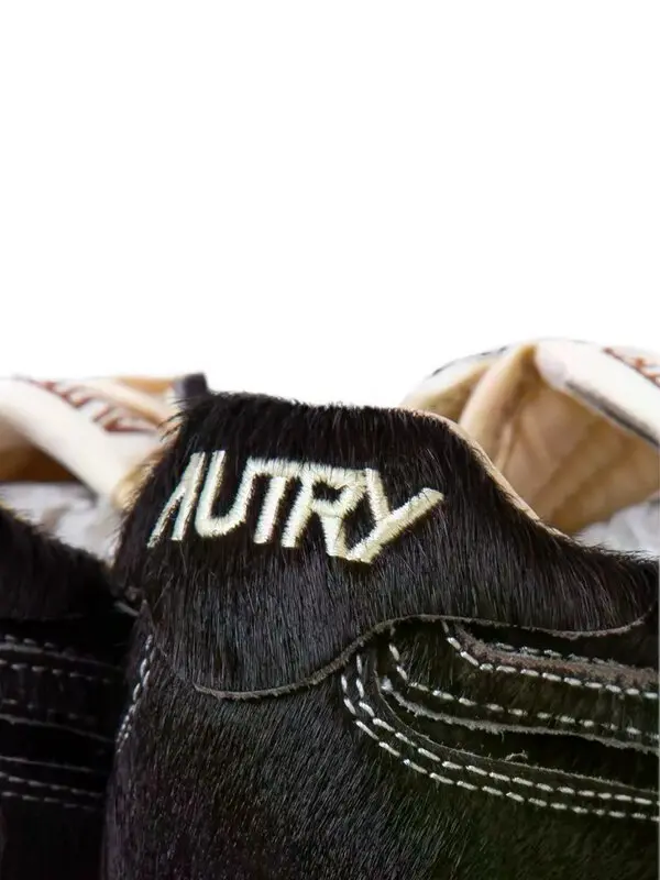 AUTRY Windspin Pony-hair Sneakers - Black