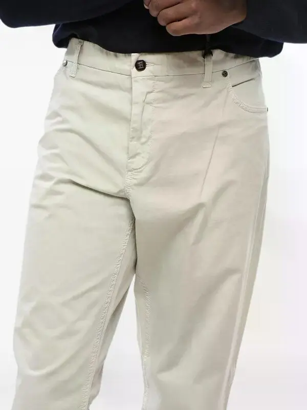 Corneliani Belt-loop Welt-pocket Trousers - Neutrals