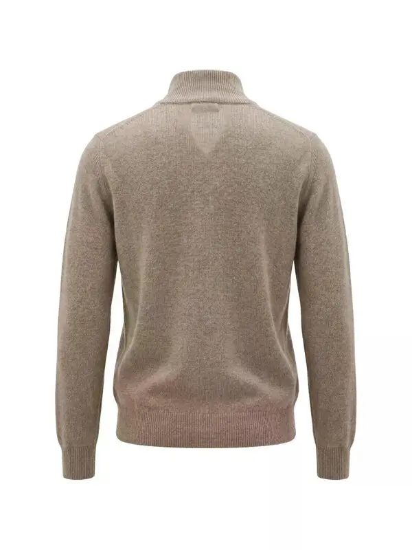 Malo Half-zip Cashmere Sweater - Neutrals