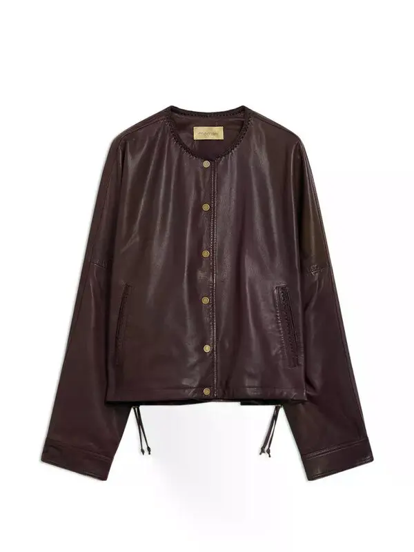 Momoni Kaldor Leather Jacket - Brown