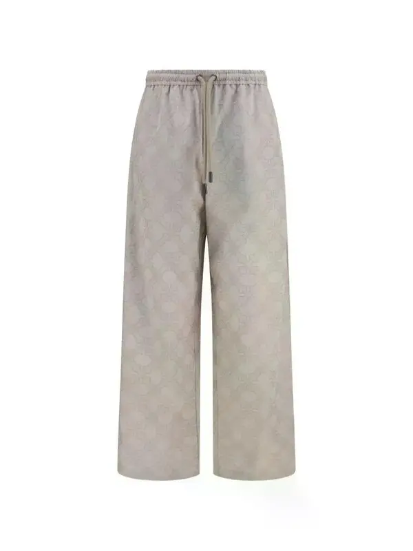 Off-White Arrows Monogram Wide-leg Trousers - Neutrals