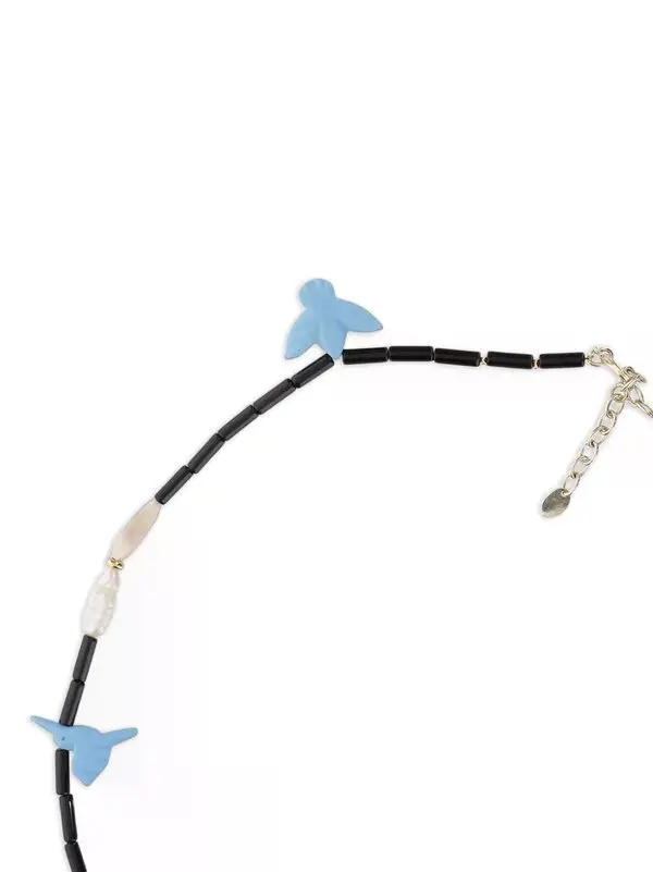 Lisa C Bird-motif Beaded Necklace