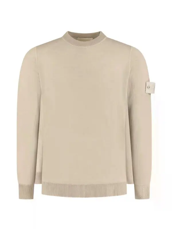 Stone Island Logo-patch Sweater - Neutrals